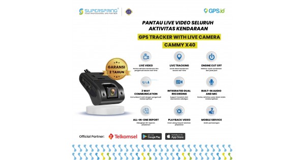 GPS Tracker Superspring Cammy X40 Live Camera | SUPERSPRING.co | Jual ...